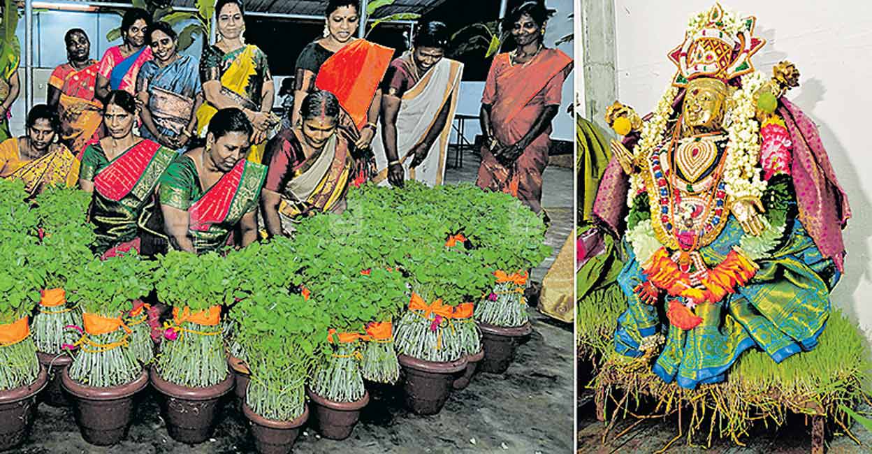 വേറിട്ട കാഴ്ചയായി തമിഴ് സംഘത്തിന്റെ ‘മുളൈപ്പാറി’ ഘോഷയാത്ര | Navratri ...