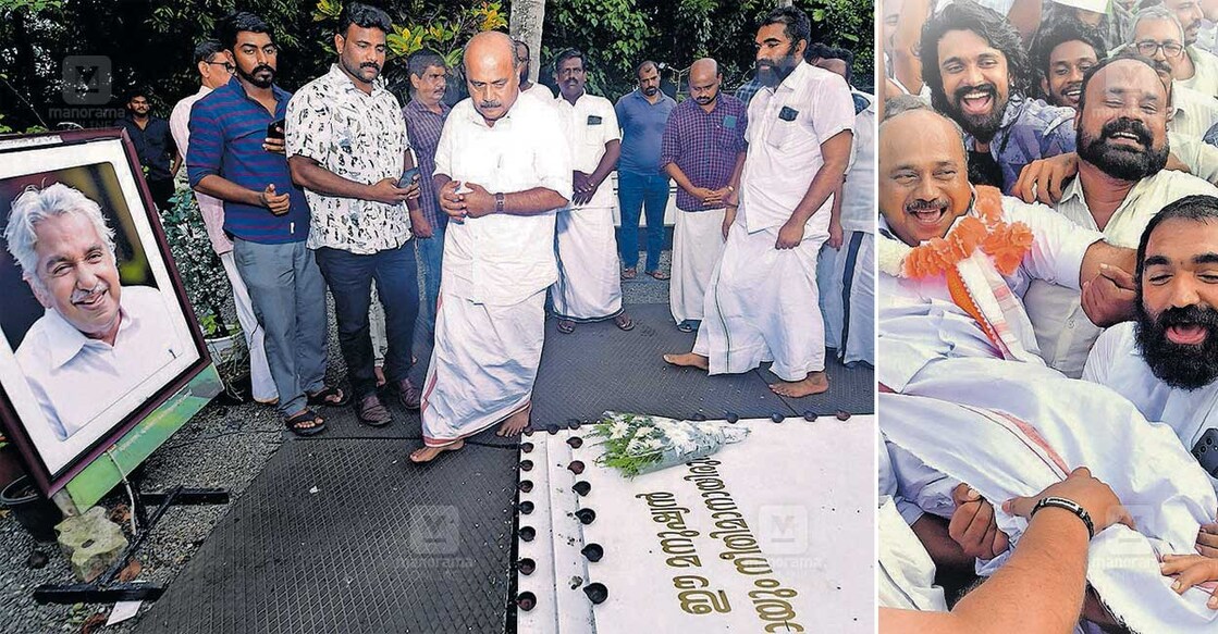 ഒപ്പമുണ്ടായിരുന്നു,ഉമ്മൻ ചാണ്ടി; പുതുപ്പള്ളിയിലെ കല്ലറയിലെത്തി ആദരമ ...