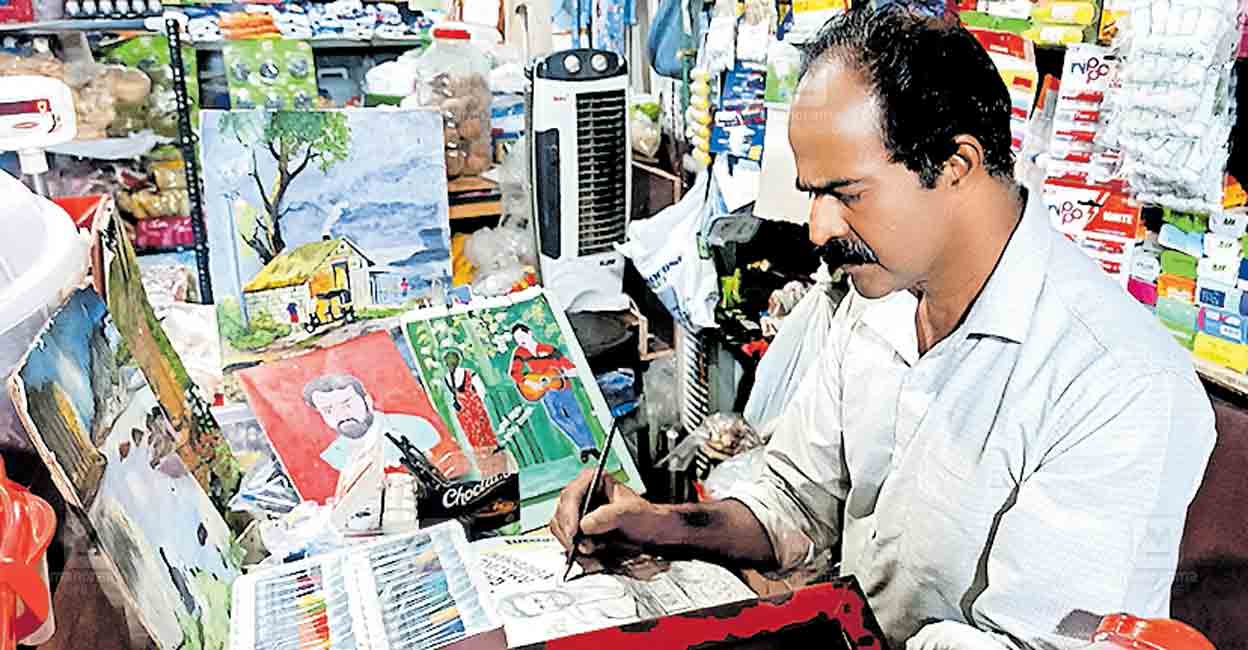 വരച്ച വരയിലാണ് ജോയിയുടെ കച്ചവടം | Art | paintings | general store ...