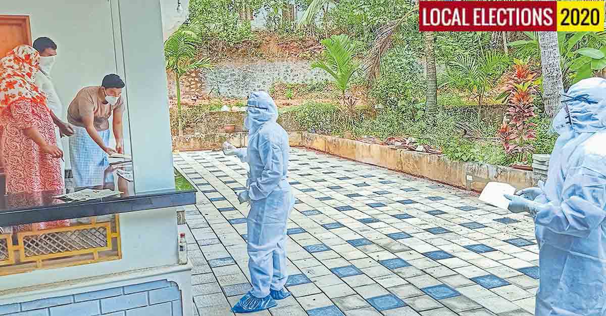 കോവിഡ് ബാധിതർക്കുള്ള പോസ്റ്റൽ ബാലറ്റ് വിതരണം തുടങ്ങി
