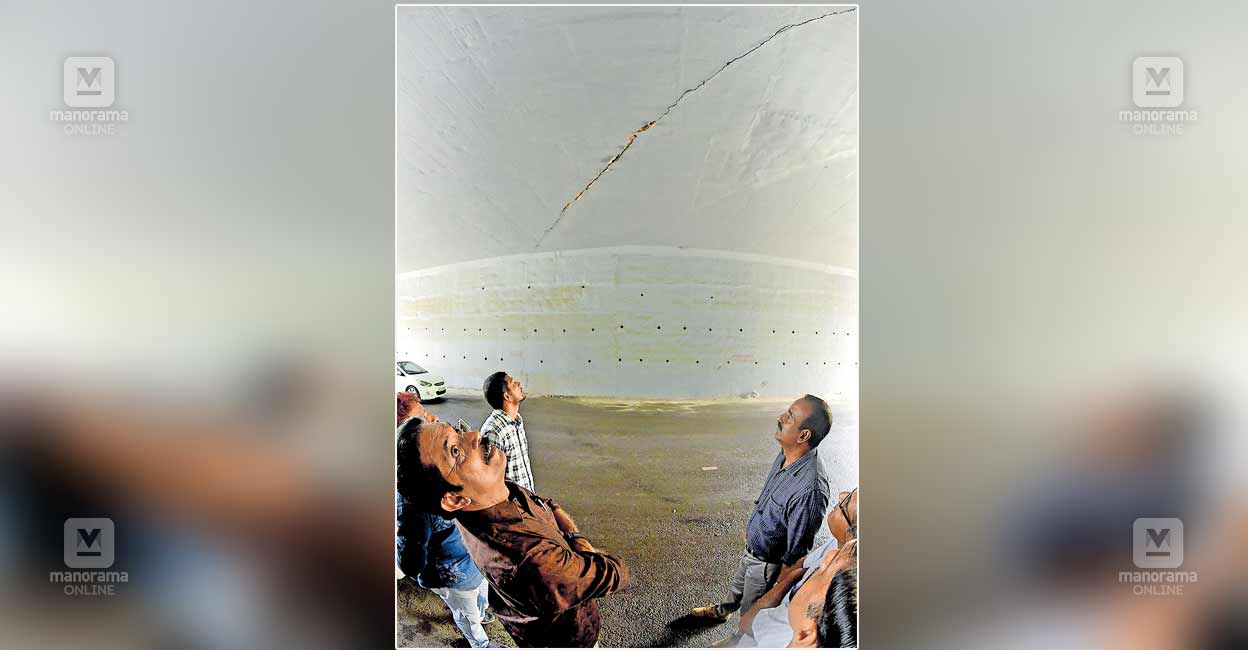അമ്പലപ്പടി അടിപ്പാതയിലെ വിള്ളൽ: പേടി വേണ്ടെന്ന് വിദഗ്ധ സംഘം ...