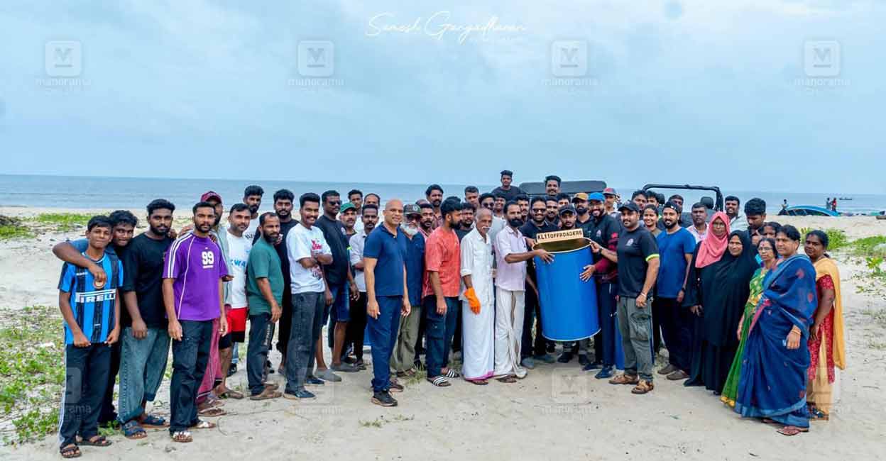 എലത്തൂർ ബീച്ച് ശുചിയാക്കി കെഎൽ 11 ഓഫ്‌റോഡേർസ്; നീക്കിയത് അൻപതോളം ചാക്ക് ...