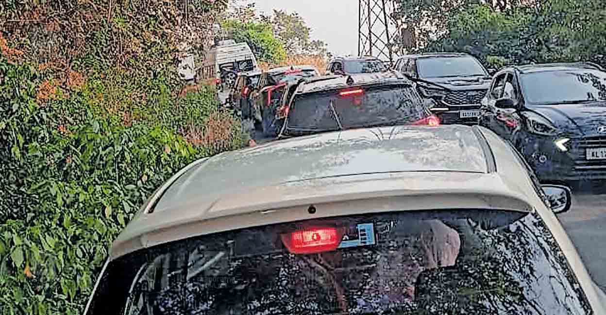 താമരശ്ശേരി ചുരം 9ാം വളവിന് വ്യൂ പോയിന്റിനു സമീപം മണ്ണിടിച്ചിൽ തടയാ ...