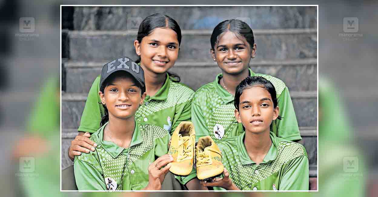 ഒരു ജോടി സ്പൈക്സും ഒരായിരം സ്വപ്നങ്ങളുമായി മൂർക്കനാട് സ്കൂളിലെ 4 വിദ്യാ ...