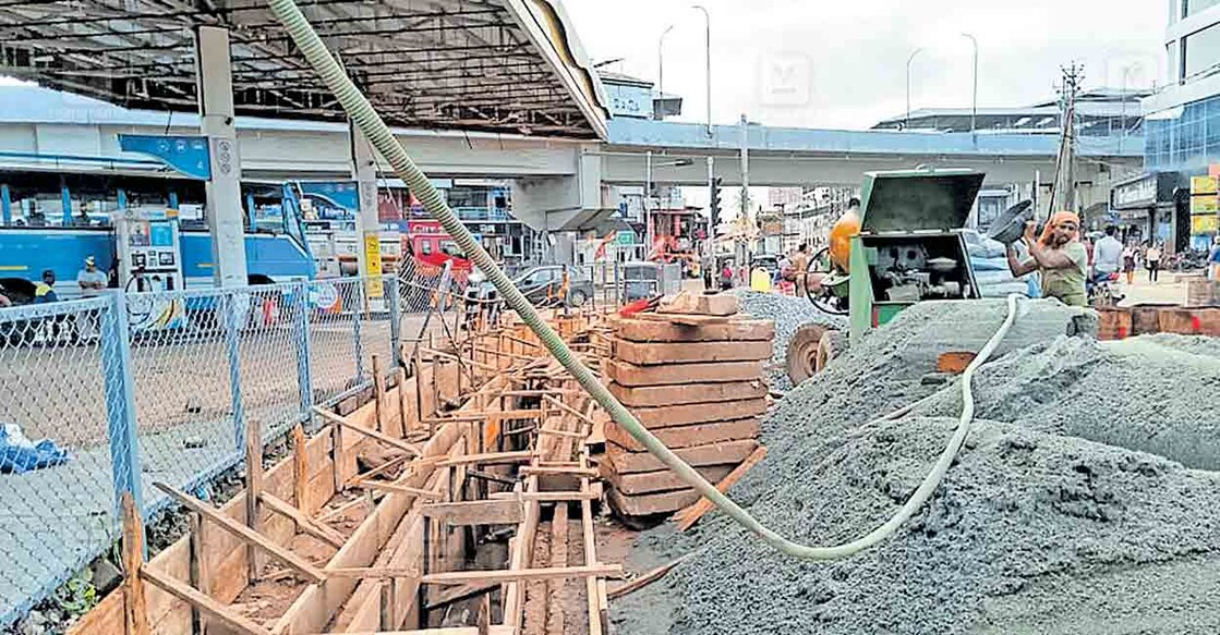 എടപ്പാളിലെ വെള്ളക്കെട്ട്: കാന നിർമാണത്തിന് തുടക്കം; നടപ്പാതക ...