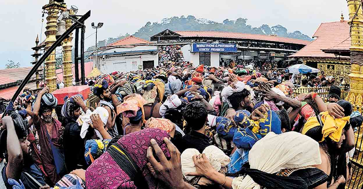 കൂടുതൽ തീർഥാടകർ ദർശനത്തിന് എത്തിയത് ഇന്നലെ; വെർച്വൽക്യൂ ബുക്കിങ് 1,07,695