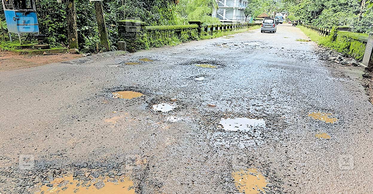 7 കിലോമീറ്റർ ദൂരം കുഴികളോടു കുഴികൾ; പുതുക്കട-ചിറ്റാർ റോഡിൽ കാൽനടപോലും ...