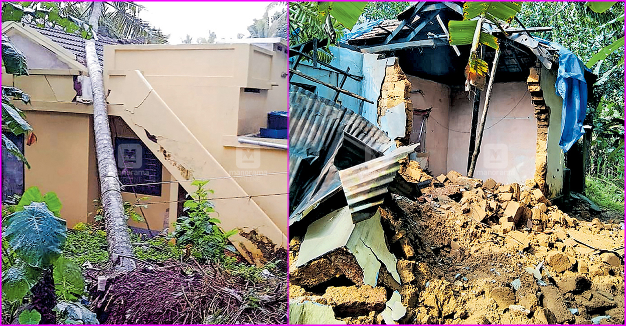 തോരാമഴയിൽ പരക്കെ നാശനഷ്ടം