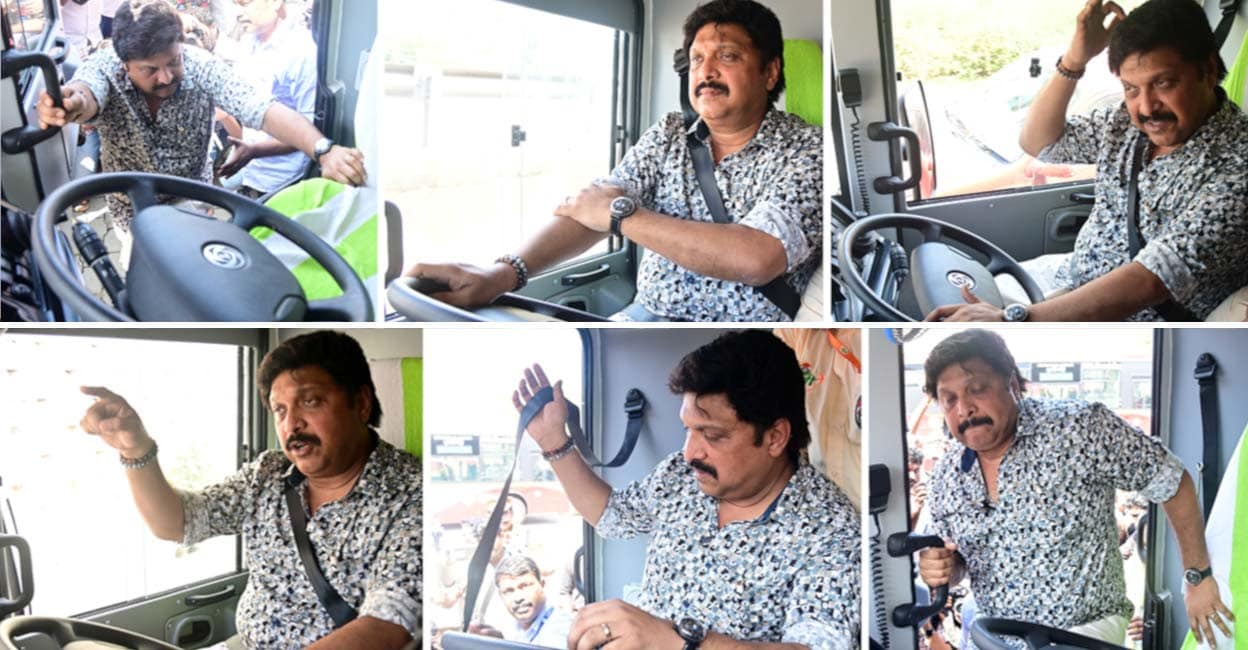 ദേശീയപാതയിലൂടെ നിറയെ ആളുകളുമായി ബസ് ഓടിച്ച് മന്ത്രി ഗണേഷ് കുമാർ– ചിത്രങ്ങൾ | Biju Prabhakar ...