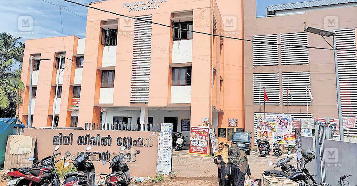 പോത്തൻകോട് മിനി സിവിൽസ്റ്റേഷൻ സുരക്ഷാ സംവിധാനമില്ല; ശുചീകരണത്തിനും ...