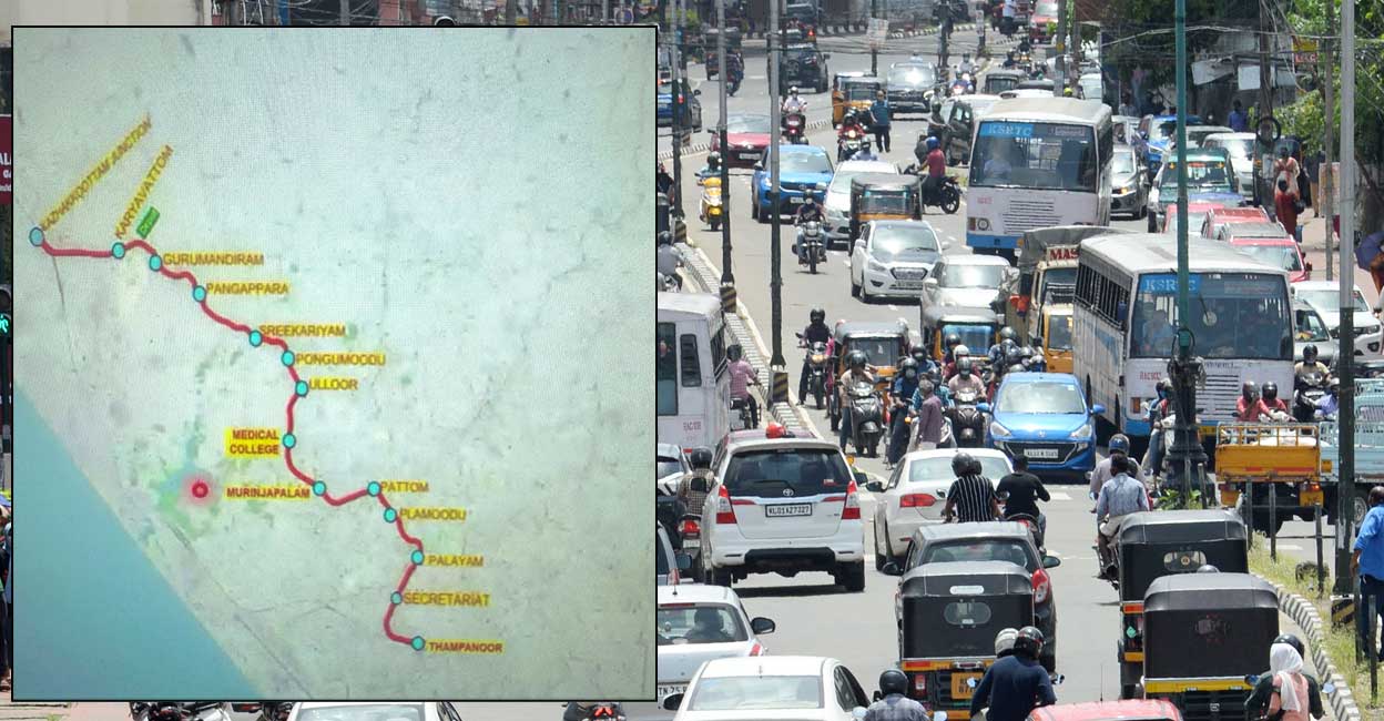 തിരുവനന്തപുരം മെട്രോ റെയിൽ തള്ളി തള്ളി 11 വർഷം; ആറുവരി ...