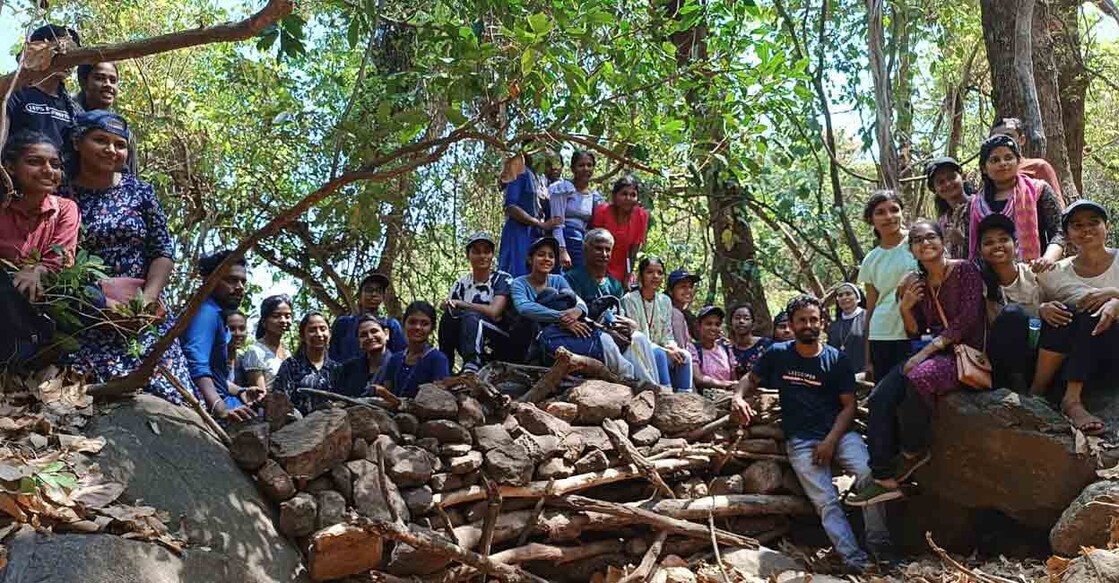 ജൈവ തടയണകൾ നിർമിച്ച് വിമല കോളജിലെ വിദ്യാർഥിനികൾ