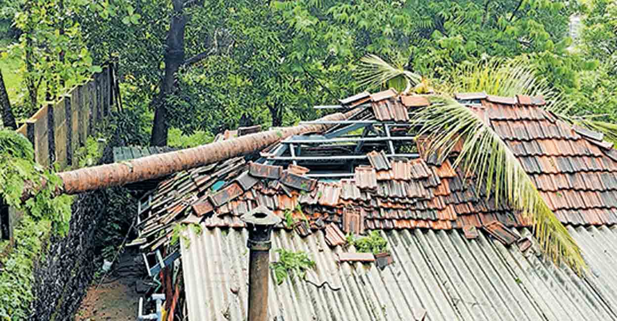 ആമ്പല്ലൂർ മേഖലയിൽ നാടുലച്ച് കാറ്റ്; പരക്കെ നാശം | Amballur ...