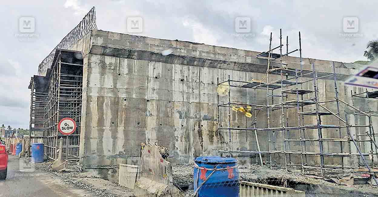 അടിപ്പാത: മുരിങ്ങൂരിലും ചിറങ്ങരയിലും കോൺക്രീറ്റിങ് പൂർത്തിയായി ...