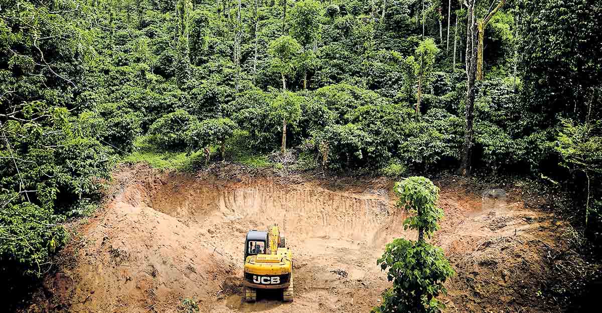 തിരഞ്ഞെടുപ്പ് ചൂടിൽ അധികൃതർ; ചൂട്ടക്കടവിൽ കുന്നിടിച്ചു നിരത്തുന്നു