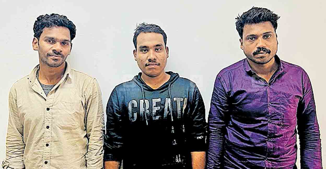 കടകളിൽ മോഷണം: നാദാപുരം സ്വദേശികളായ 3 പേർ അറസ്റ്റിൽ