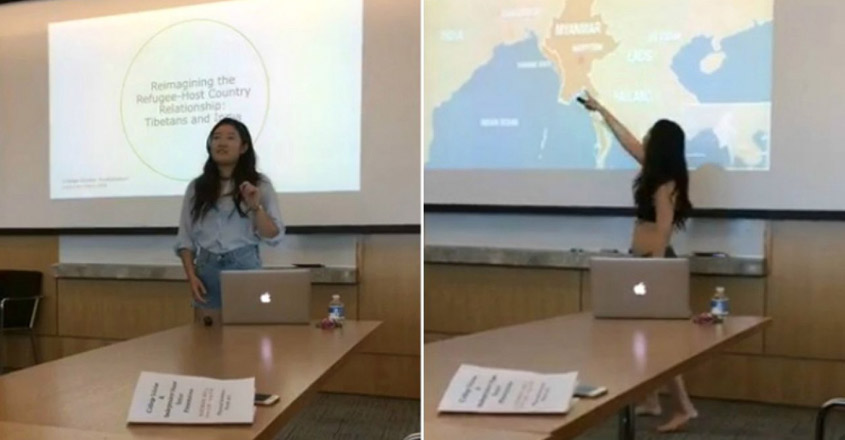 അടിവസ്ത്രത്തിൽ തീസിസ് അവതരിപ്പിച്ച് വിദ്യാർഥിനി| Thesis Presentation ...