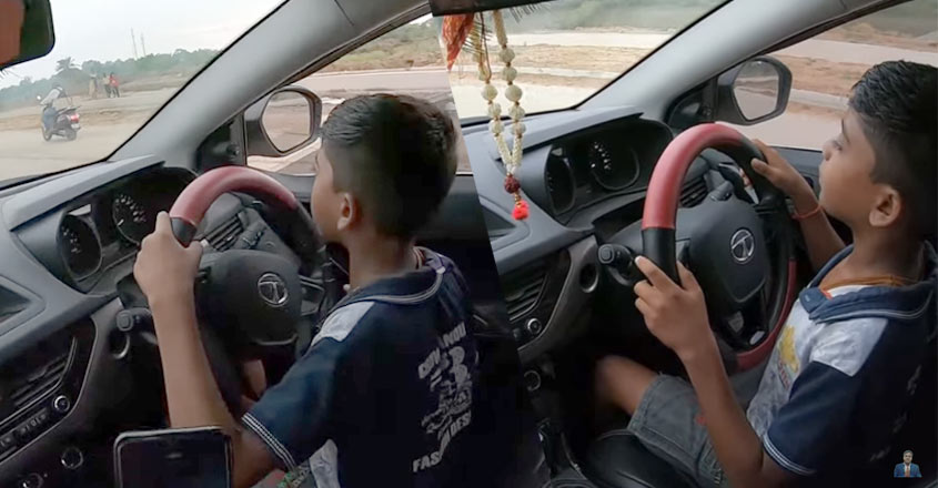 പത്തു വയസുകാരനെ ഡ്രൈവറാക്കി പിതാവ്, ഇത് ക്രിമിനൽ കുറ്റം | 10 Year Old ...