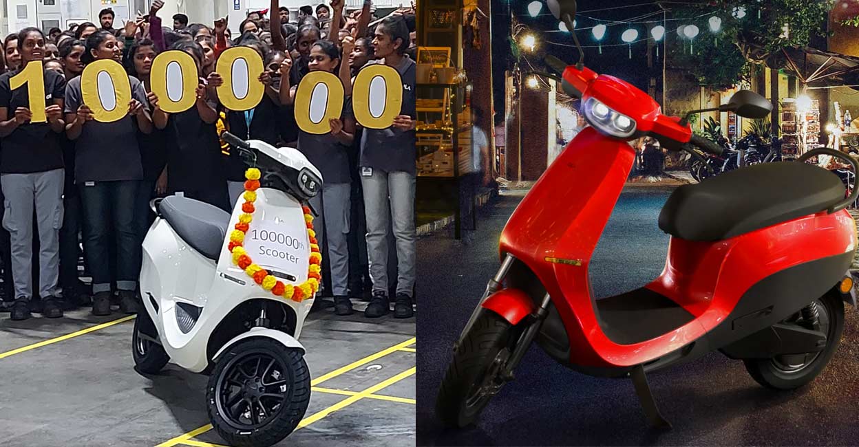 ലക്ഷം, ലക്ഷം പിന്നാലെ... ഓല സ്കൂട്ടർ നമ്പർ 1, ഒരു ലക്ഷം പിന്നിട്ട് നി ...