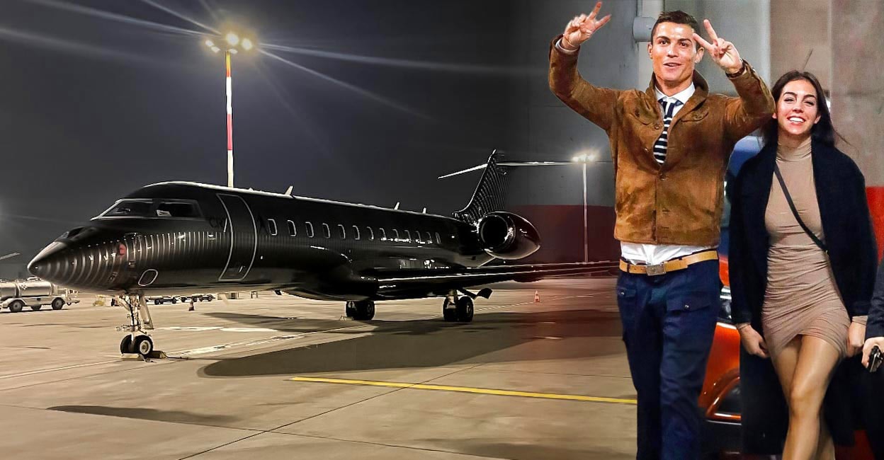 വിൻഡോയിൽ പൊട്ടൽ, ക്രിസ്റ്റ്യാനോ റൊണാൾഡോയുടെ പുതിയ വിമാനം പണിമുടക്കി ...