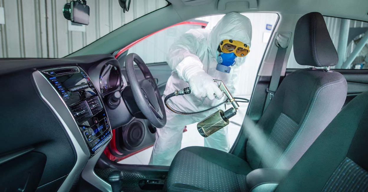 കൊറോണയെ അകറ്റാം, ശീലമാക്കാം വാഹന സാനിറ്റൈസേഷൻ | Disinfecting Vehicle ...