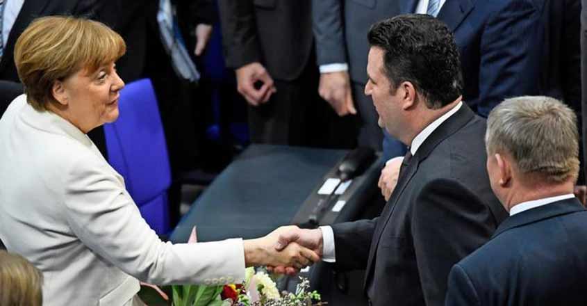 തൊഴിലാളിയായി മാറിയ ജർമൻ മന്ത്രിക്ക് ചാൻസലർ മെർക്കലിന്റെ അഭിനന്ദനം ...