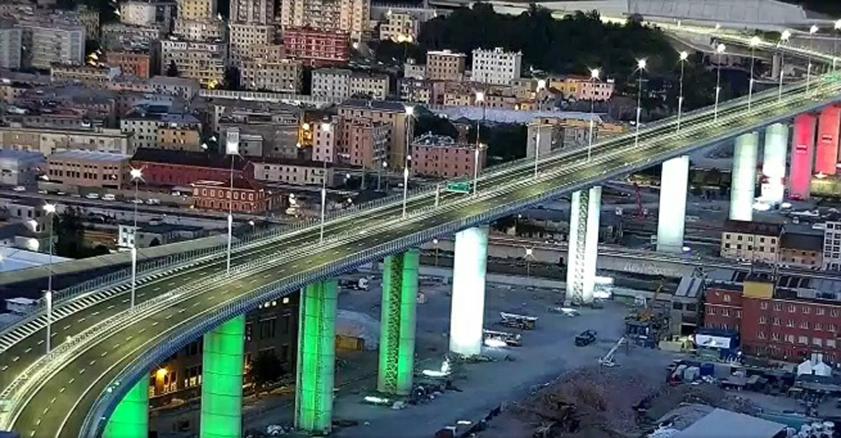 ഇറ്റലിയിൽ തകർന്നുവീണ പാലത്തിനു പകരം നിർമ്മിച്ച പുതിയ പാലം ഇന്നു ...