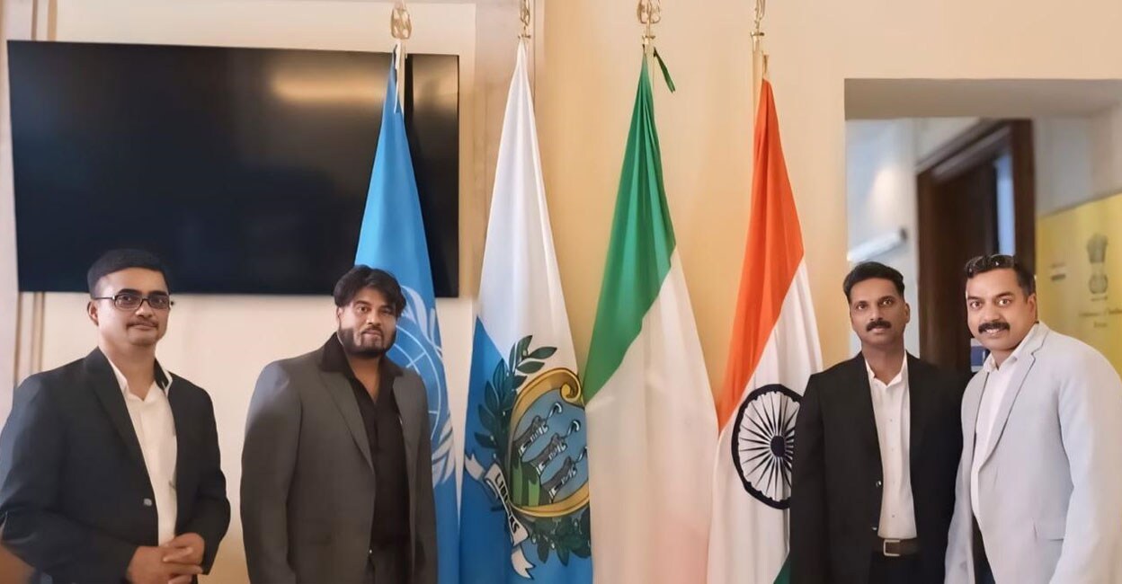 ഇറ്റലിയിലെ ഇന്ത്യൻ അംബാസിഡർ വാണി റാവും ഫസ്റ്റ് സെക്രട്ടറി സുഭാഷിണി ...