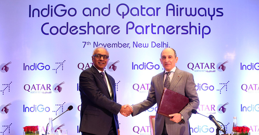 യാത്രാ സൗകര്യം ഉറപ്പാക്കി ഖത്തർ എയർവേയ്‌സും ഇൻഡിഗോയും; കോഡ്‌ഷെയർ വിമാനം ...