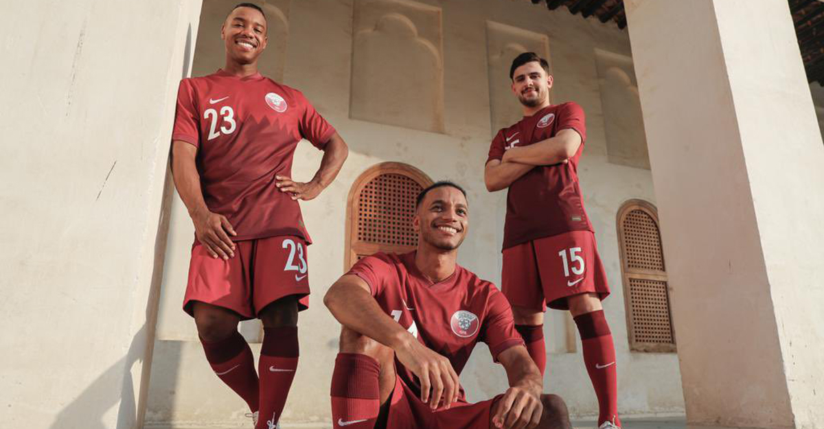 ഖത്തര്‍ ദേശീയ ഫുട്‌ബോള്‍ ടീമിന് പുതിയ ജഴ്‌സി