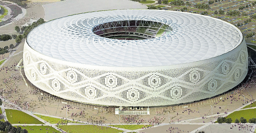 തലപ്പാവിന്റെ തലയെടുപ്പോടെ തുമാമ സ്റ്റേഡിയം; നിർമാണം അന്തിമഘട്ടത്തി ...