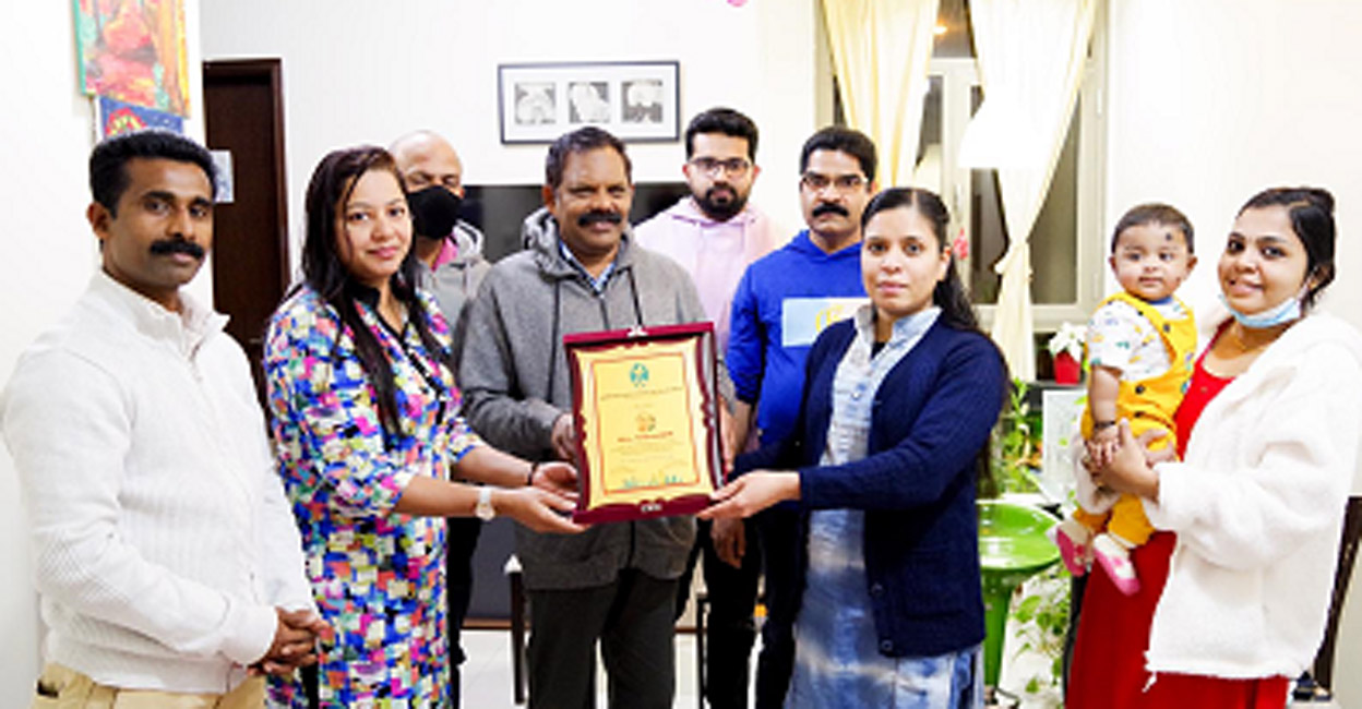 അഞ്ചു സ്മിജിത്തിന് യാത്രയയപ്പ് നല്‍കി