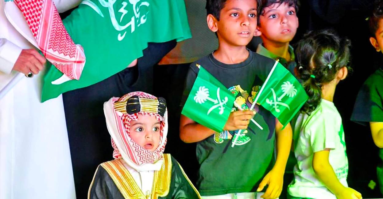 ദേശീയ ദിനം: ആഘോഷ നിറവിൽ സൗദി അറേബ്യ