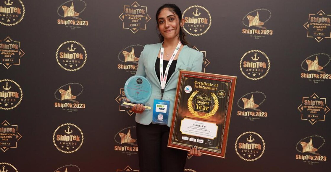 ഷിപ്പ്‌ടെക് ഇന്റർനാഷനൽ അവാർഡ് മലയാളിയായ വർഷയ്ക്ക്- Shiptech ...