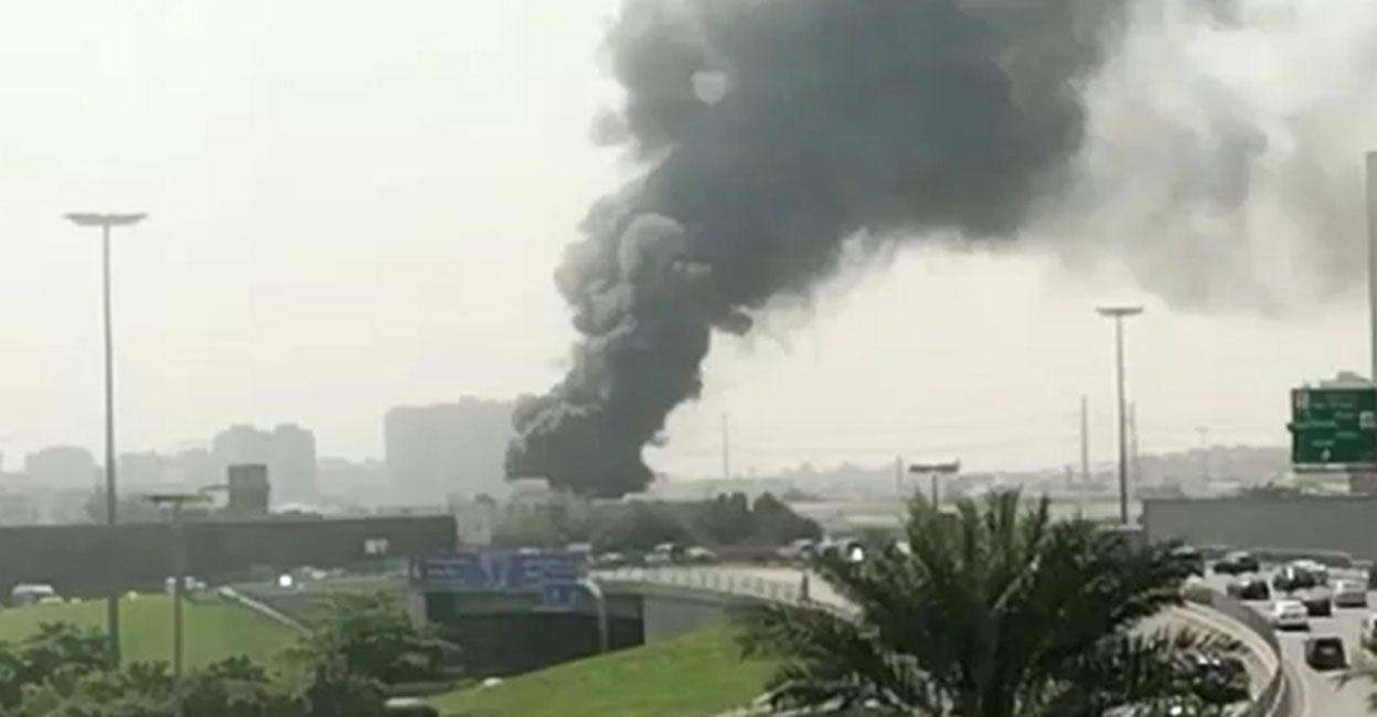 ഷാർജയിൽ ലോഹ ഉൽപന്നങ്ങൾ സൂക്ഷിച്ച സംഭരണശാലയ്ക്ക് തീപിടിച്ചു