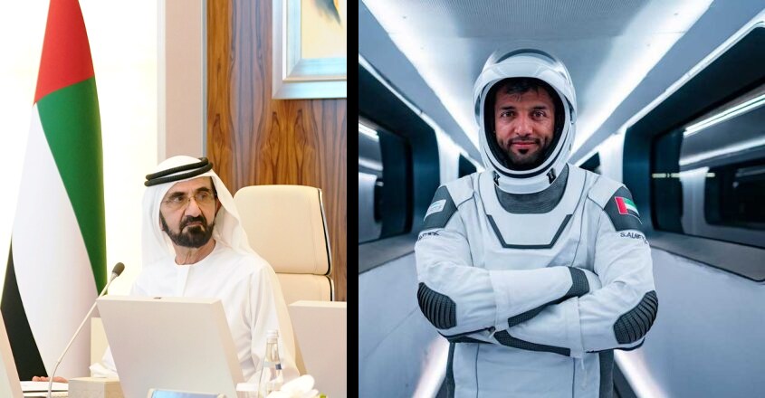 ബഹിരാകാശത്തു നിന്ന് അൽ നെയാദി; നാളെ ഷെയ്ഖ് മുഹമ്മദുമായി ചർച്ച