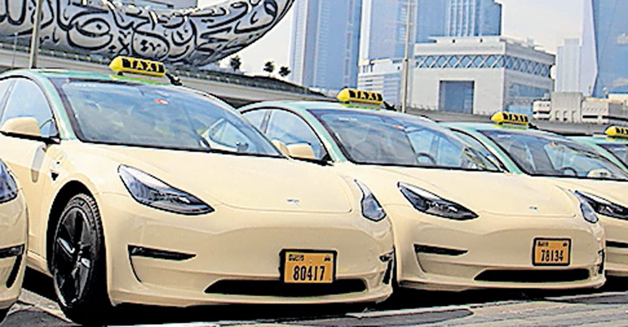 എമിറേറ്റിൽ ടാക്സി കാറുകളിൽ ഇനി ടെസ്‌ലയും
