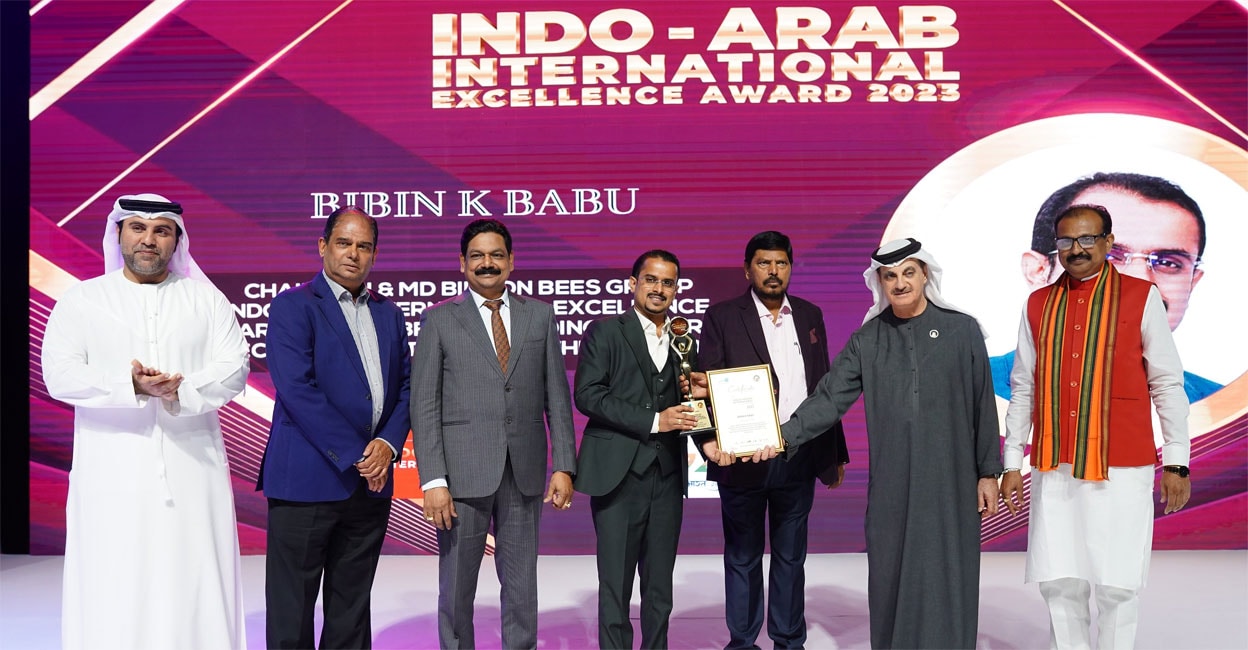 ബില്യൻ ബീസ് ഗ്രൂപ്പിന് ഇന്തോ - അറബ് രാജ്യാന്തര എക്സലൻസ് പുരസ്‌കാരം ...