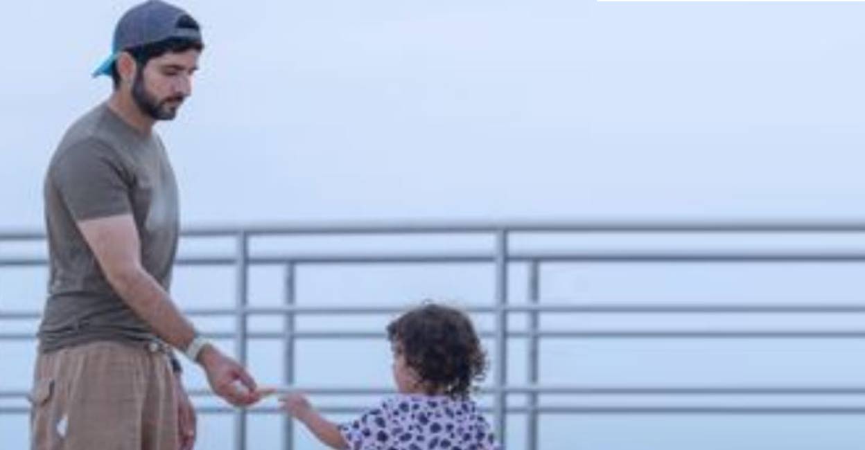 ഇരട്ടക്കുട്ടികൾക്കൊപ്പം കടലിന്‍റെ ഭംഗി ആസ്വദിച്ച് ദുബായ് കിരീടാവകാശി ...