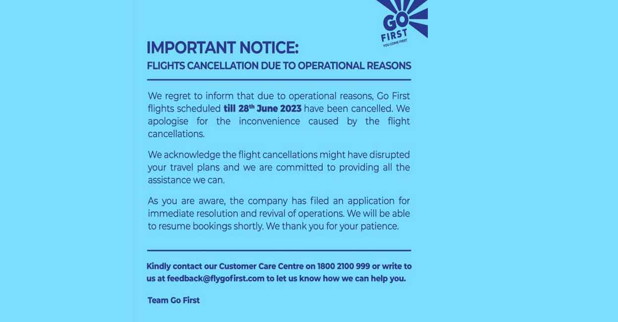 ഗോ ഫസ്റ്റ് എയർ ഇനിയും പറന്നില്ല; ടിക്കറ്റ് തുക തിരിച്ചുകിട്ടാതെ പ്രതിസന്ധിയിലായി ഒട്ടേറെ ...