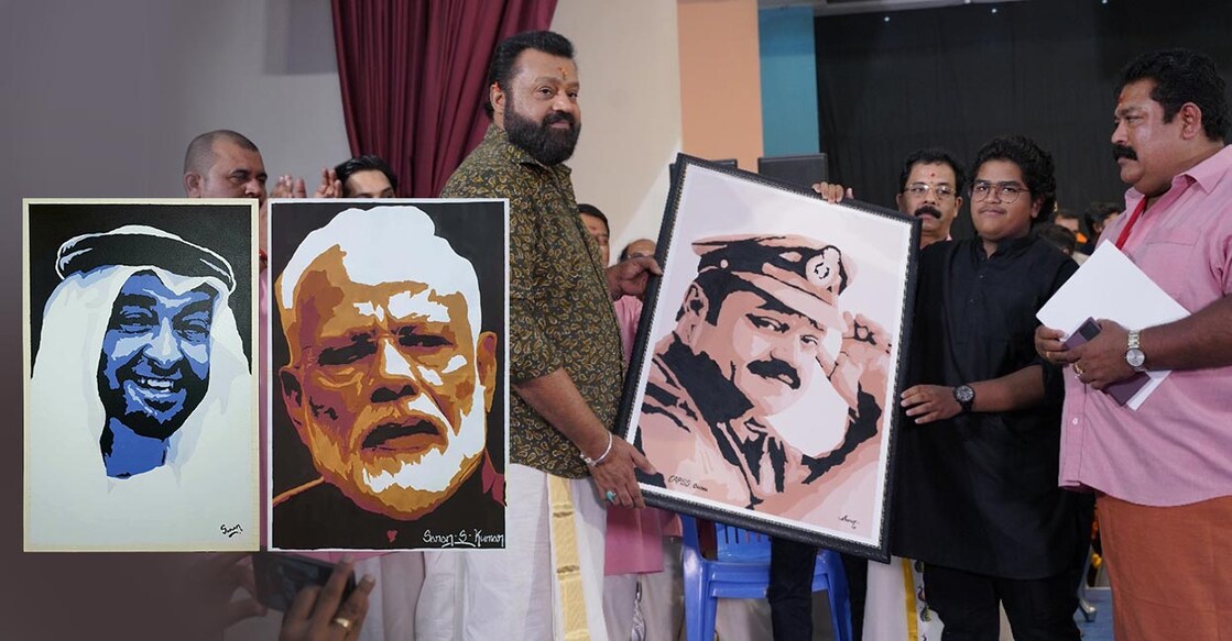 ഷെയ്ഖ് ഹംദാന്‍റെ കയ്യൊപ്പ് പതിഞ്ഞ ചിത്രം: അഭിമാനമായി ആലപ്പുഴ സ്വദേശി ...