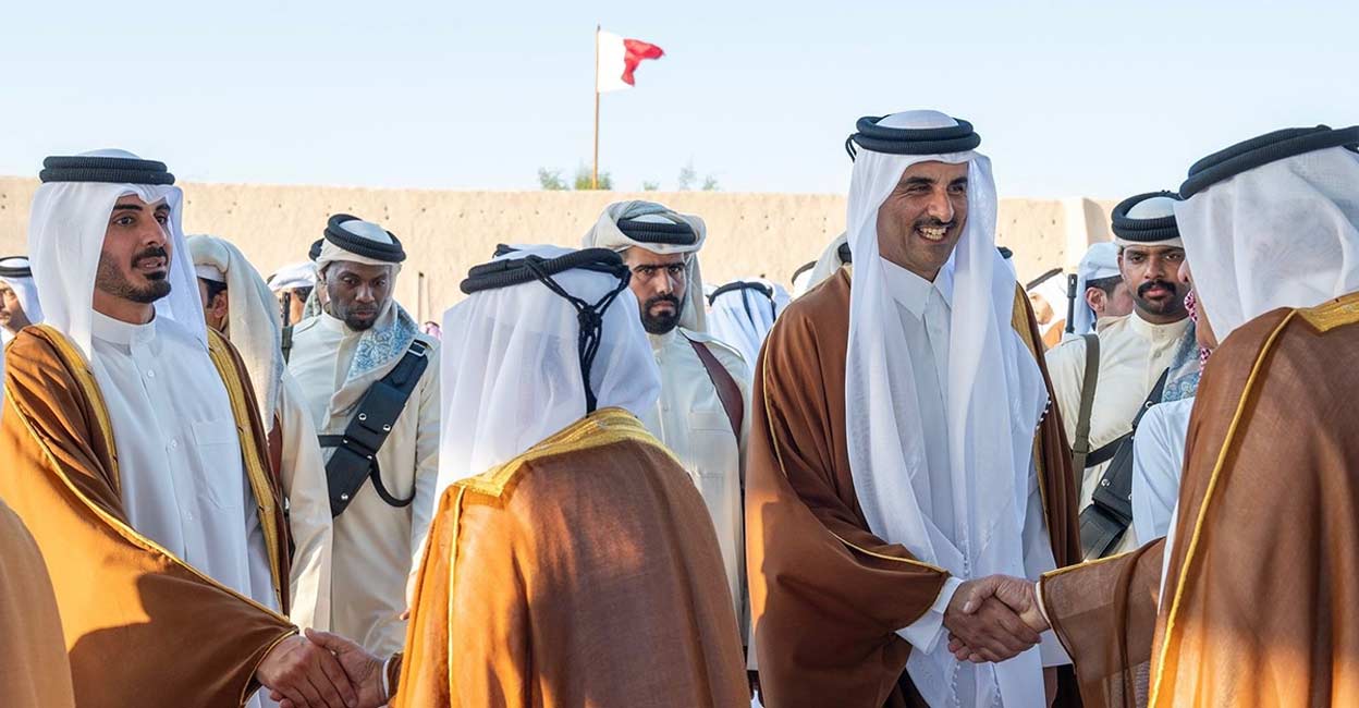 ഖത്തർ ആഭ്യന്തര മന്ത്രി വിവാഹിതനായി; അതിഥികളെ സ്വീകരിച്ച് അമീർ - Sheikh Khalifa bin Hamads ...