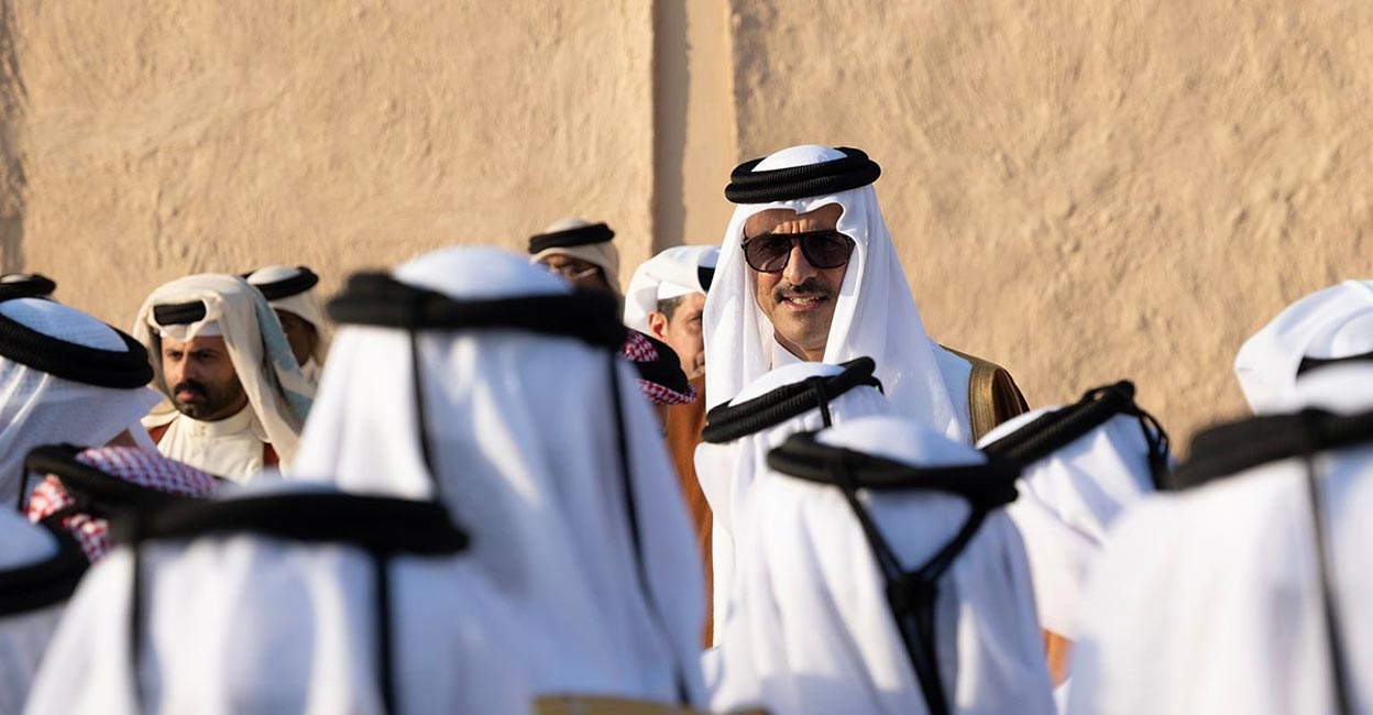 ഖത്തർ ആഭ്യന്തര മന്ത്രി വിവാഹിതനായി; അതിഥികളെ സ്വീകരിച്ച് അമീർ - Sheikh Khalifa bin Hamads ...