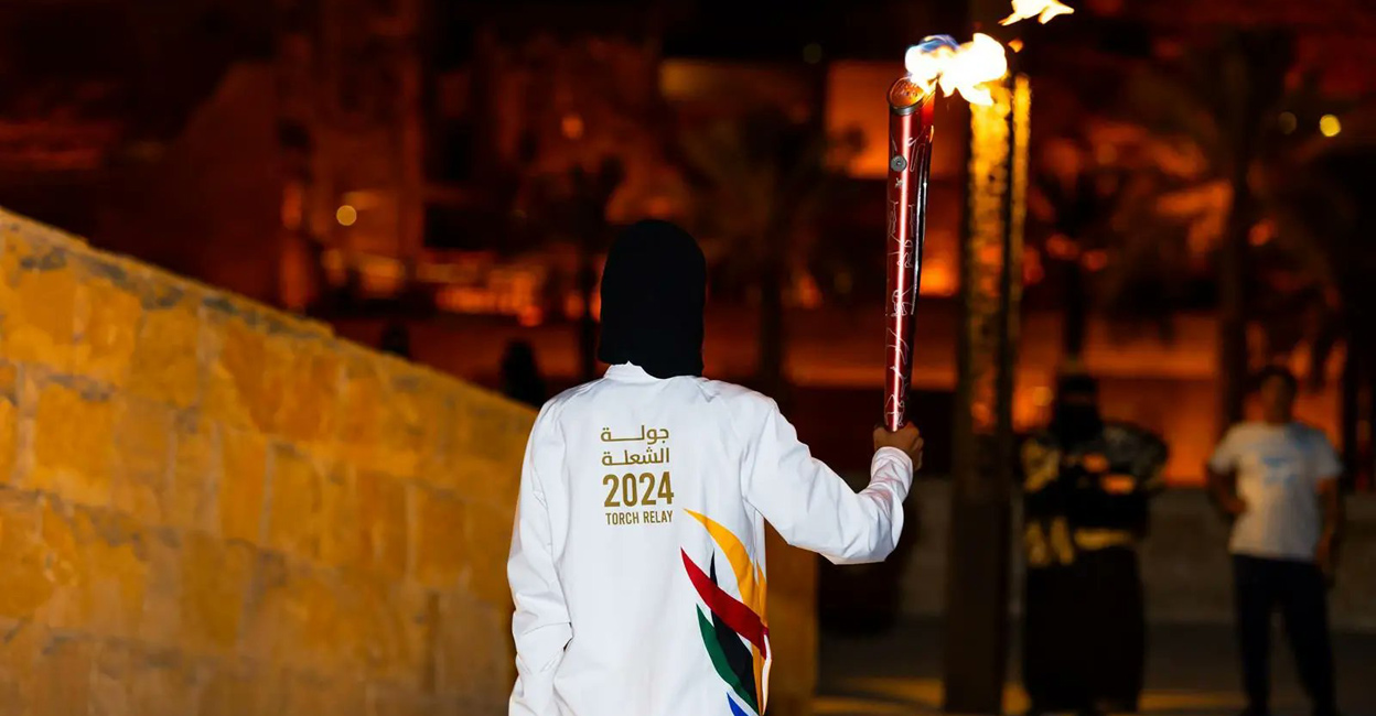സൗദി ഗെയിംസ് 2024 ദീപശിഖ ദിരിയയിൽ തെളിയിച്ചു - Saudi Games 2024 | Saudi ...