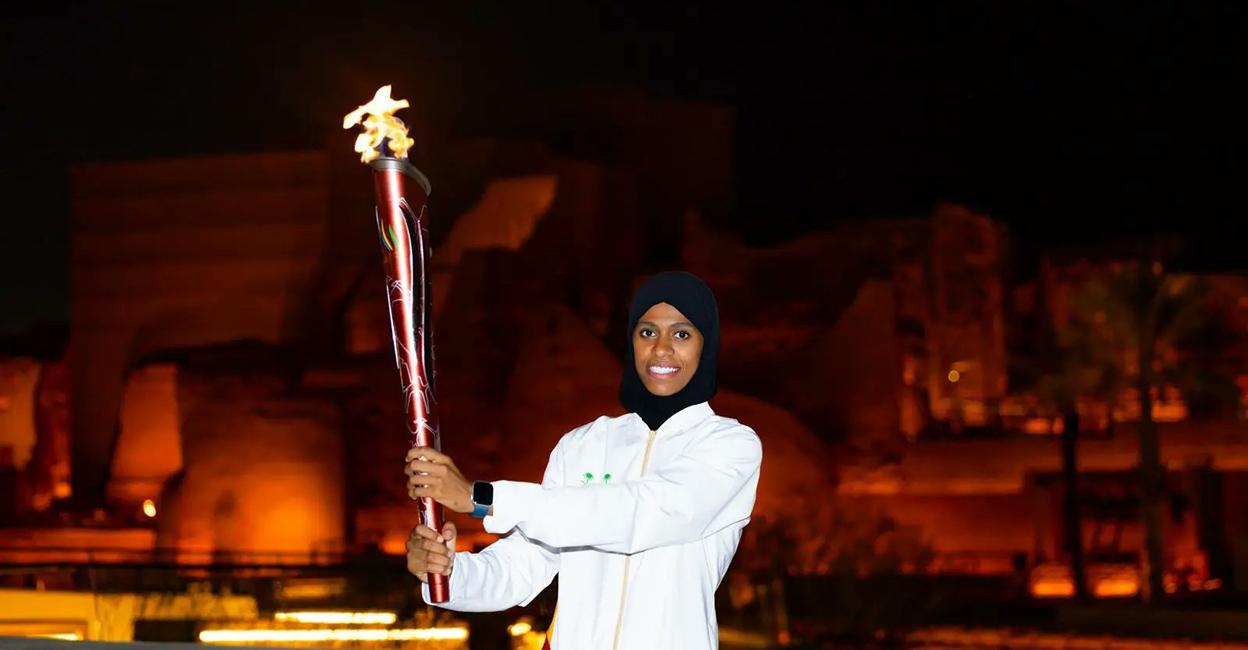 സൗദി ഗെയിംസ് 2024 ദീപശിഖ ദിരിയയിൽ തെളിയിച്ചു - Saudi Games 2024 | Saudi ...