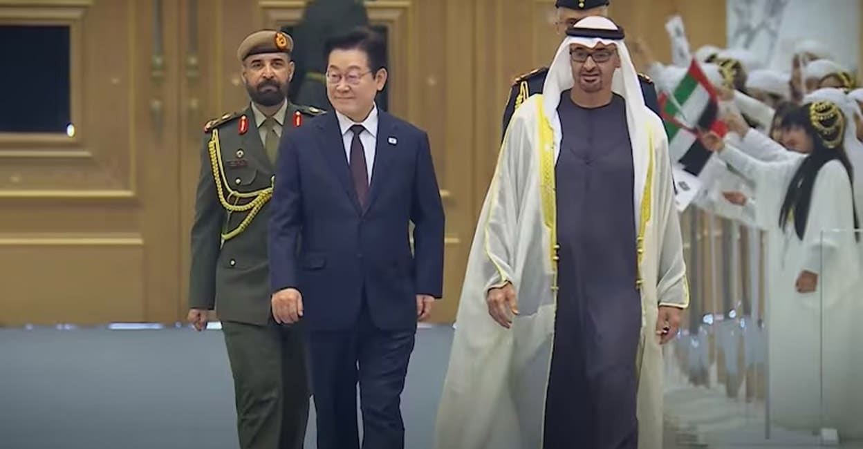 ദക്ഷിണ കൊറിയൻ പ്രസിഡന്റിനെ സ്വീകരിച്ച് യുഎഇ- UAE South Korea relations | Sheikh Mohamed bin ...