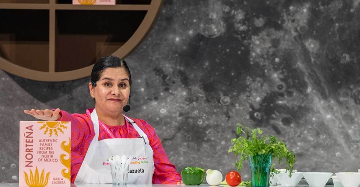 ഷാർജ വായനോത്സവത്തിൽ മെക്സിക്കൻ രുചികളുമായി കാർല സസുവെറ്റയുടെ പാചക ...