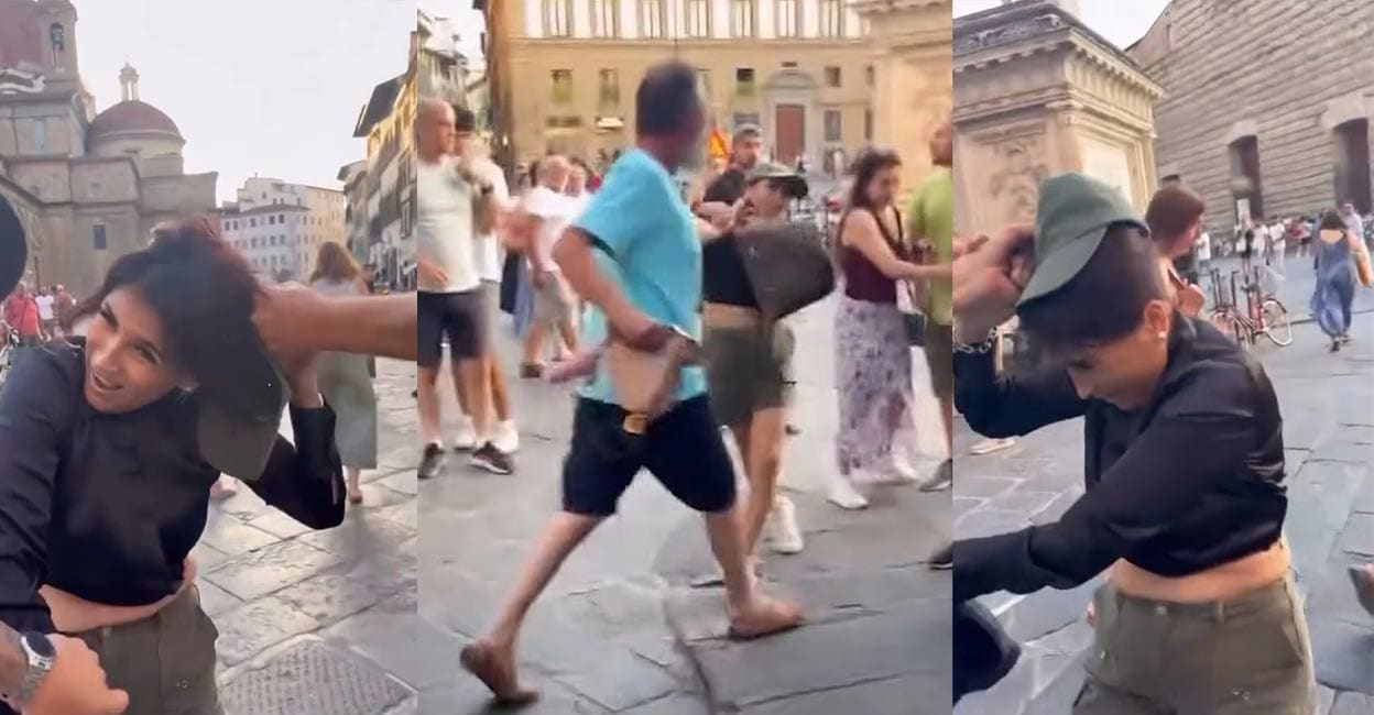 ഭാര്യയുടെ ബാക്ക്പാക്ക് മോഷ്ടിക്കാൻ ശ്രമം ഗർഭിണി’യെ ഭർത്താവ് മുടിയി ...