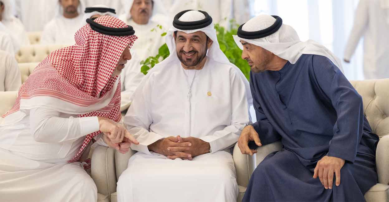 അറബ് പാർലമെന്റ് പ്രസിഡന്റും യുഎഇ പ്രസിഡന്റും കൂടിക്കാഴ്ച നടത്തി - UAE President | Arab ...