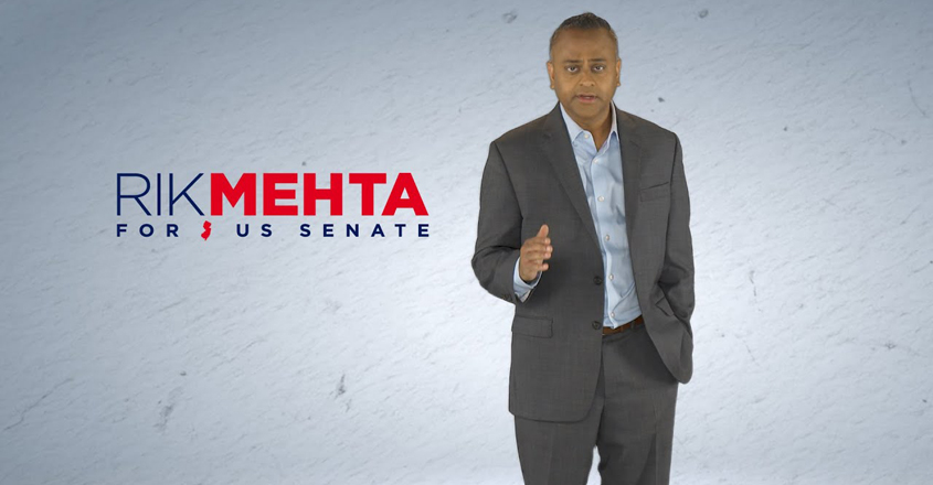 റിക്ക് മേത്ത ന്യൂജഴ്സി യുഎസ് സെനറ്റ് റിപ്പബ്ലിക്കൻ സ്ഥാനാർഥി